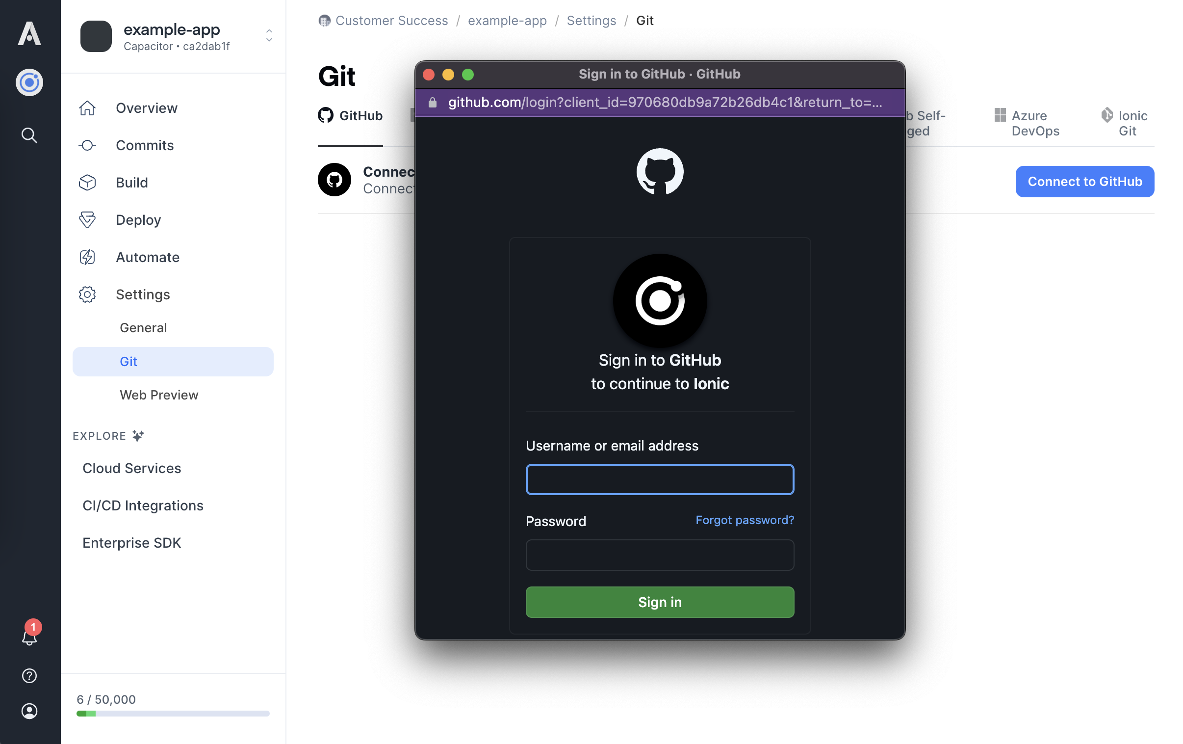 GitHub integration with Ionic Appflow – Ionic